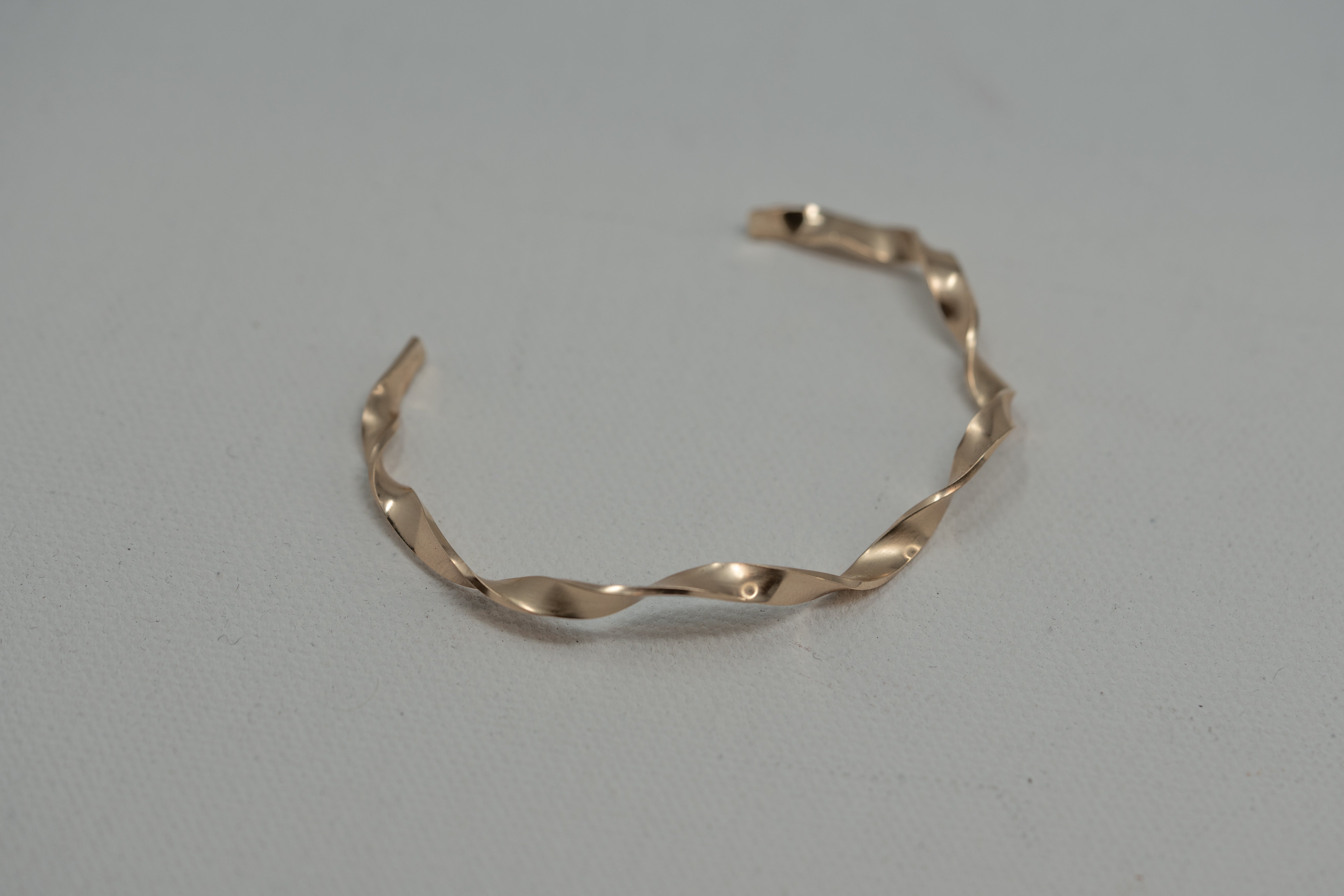 Double Helix Bracelet – Leather Stone Metal